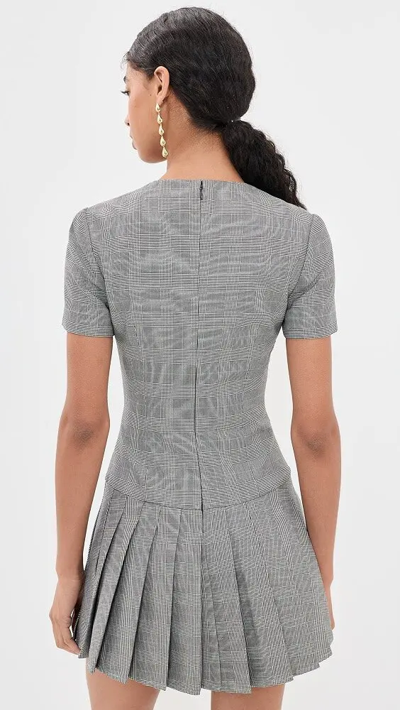 SELF-PORTRAIT Pleated Mini Dress