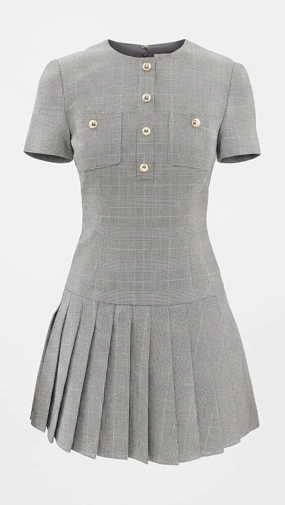 SELF-PORTRAIT Pleated Mini Dress