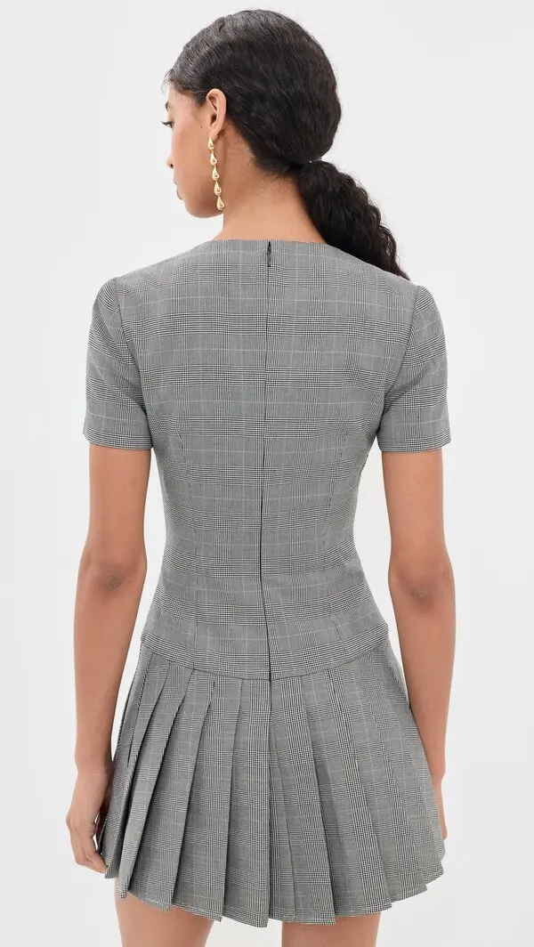 SELF-PORTRAIT Pleated Mini Dress