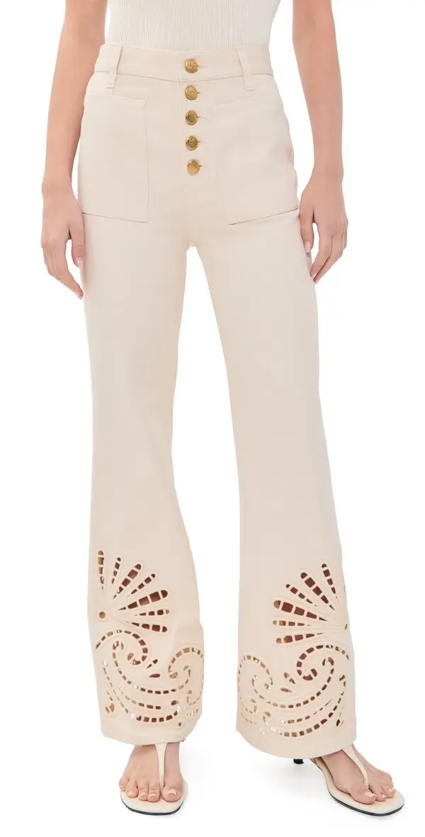 Ulla Johnson The Lou Eyelet Jeans