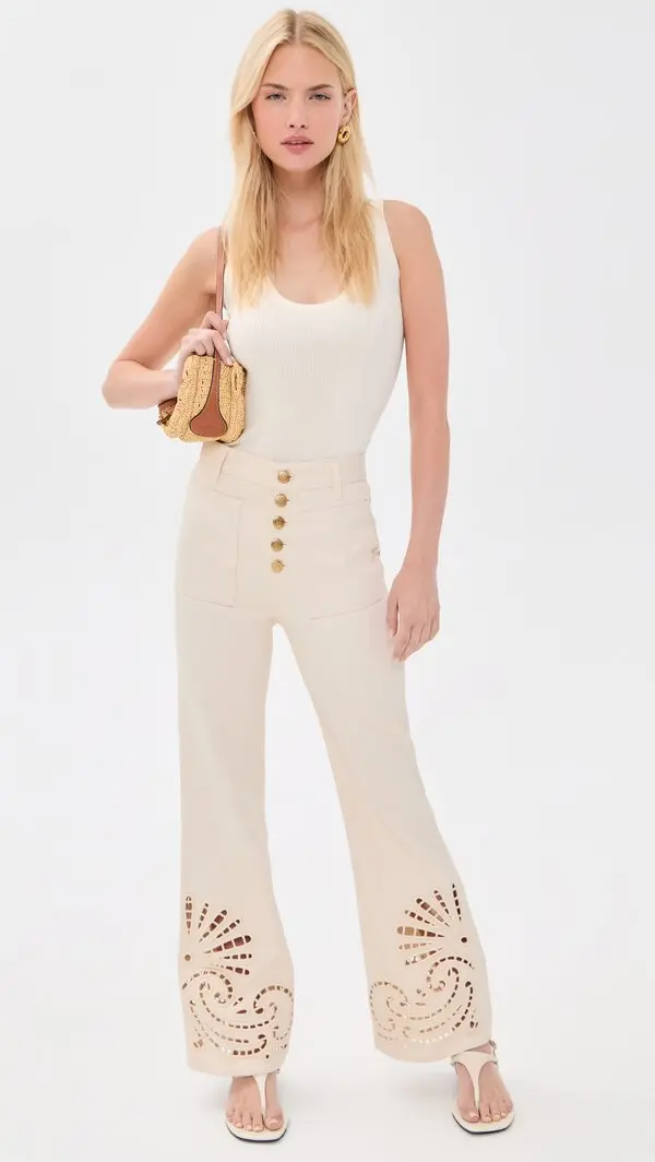 Ulla Johnson The Lou Eyelet Jeans