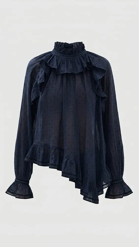 Ulla Johnson Marcella Long Sleeve Cotton Blouse