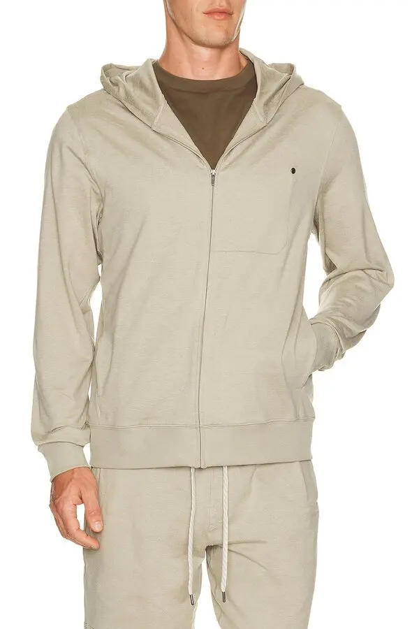 Vuori Ponto Full Zip Hoodie In Green