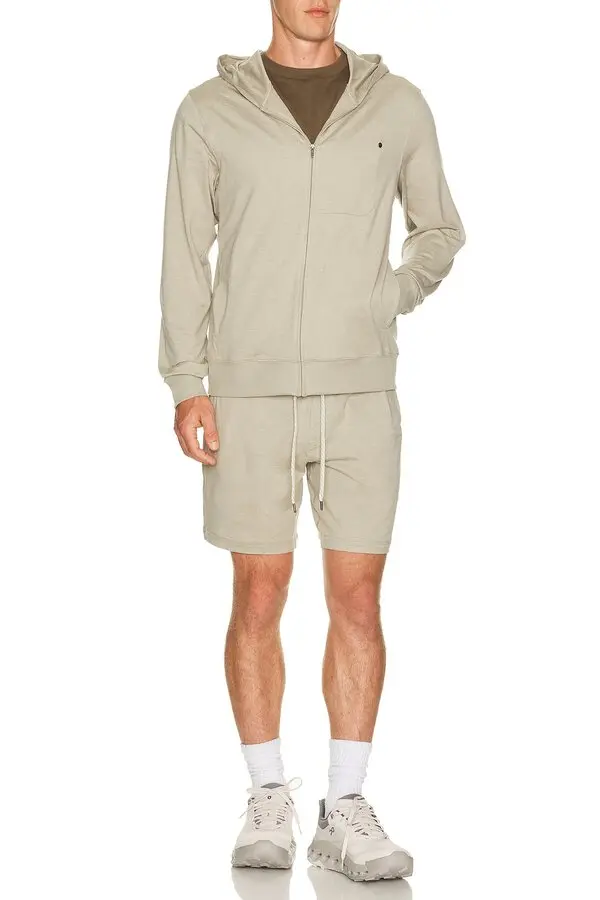 Vuori Ponto Full Zip Hoodie In Green