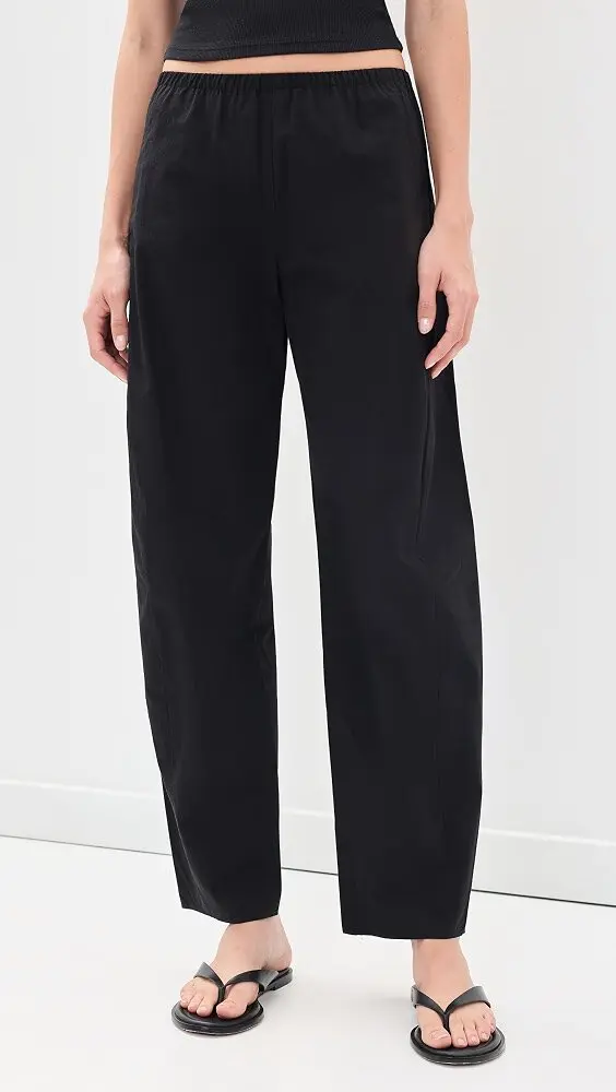 LA LIGNE Poplin Barrel Leg Colby Pants