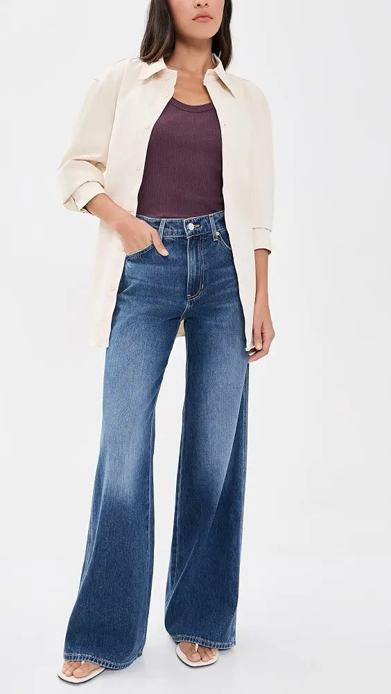 Veronica Beard Kasey Wide Leg Jeans