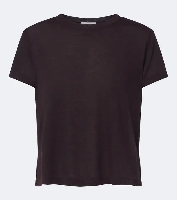 AGOLDE Adine Jersey T-shirt - Eggplant