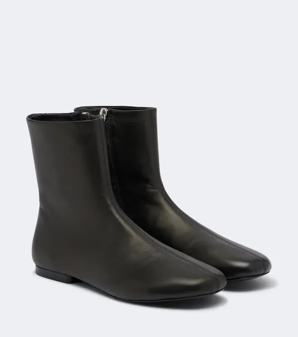 SOULIERS MARTINEZ Molli Leather Ankle Boots