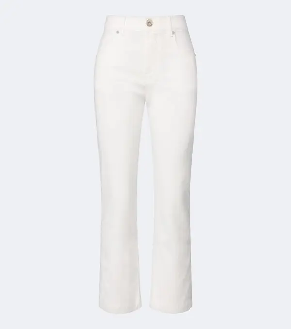 Eleventy Cropped Slim Jeans - White