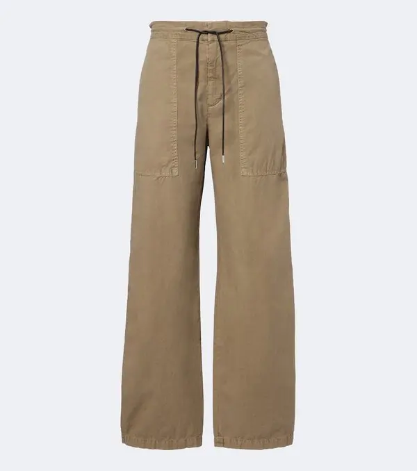 FRAME Gallery Cotton Wide-leg Pants