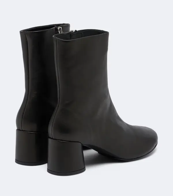 SOULIERS MARTINEZ Flavia Leather Ankle Boots