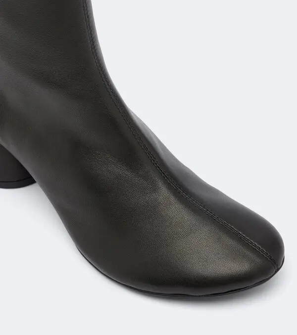 SOULIERS MARTINEZ Flavia Leather Ankle Boots