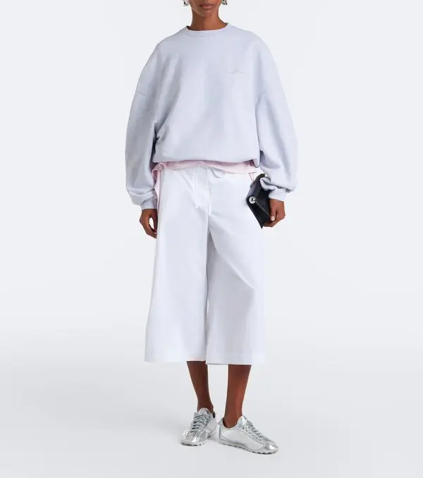 Jacquemus Tennis Metallic Leather Sneakers