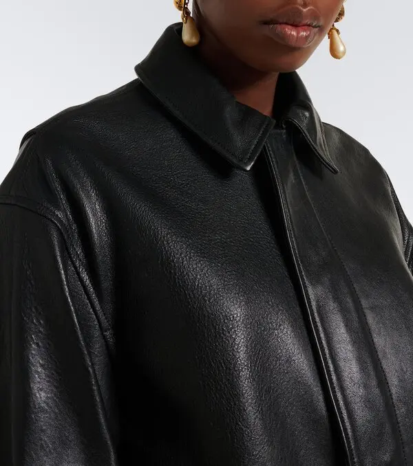 Nour Hammour Toyen Leather Blouson Jacket
