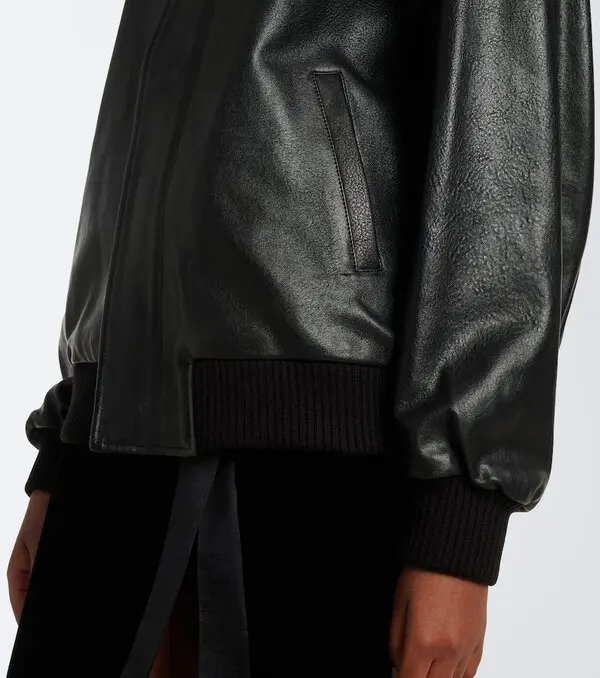 Nour Hammour Toyen Leather Blouson Jacket