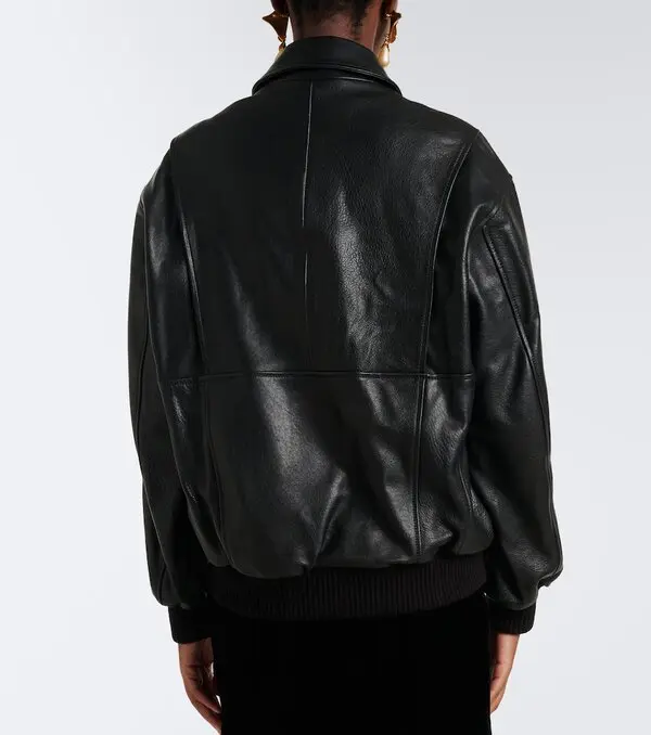 Nour Hammour Toyen Leather Blouson Jacket