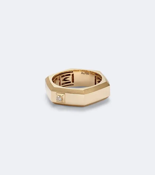 Messika Moderniste Medium 18kt Ring With Diamond - Gold