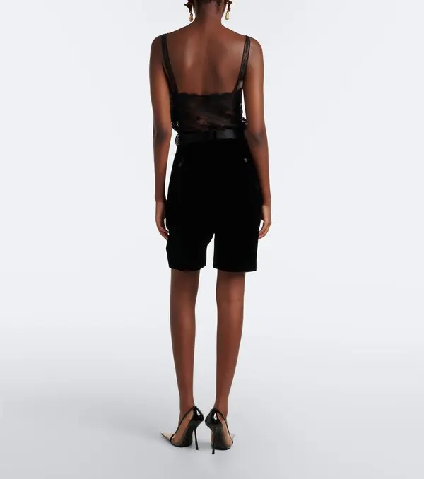 Saint Laurent Belted Bermuda Shorts