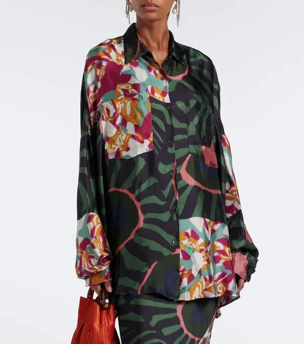 Dries Van Noten Printed Twill Shirt - Multicoloured