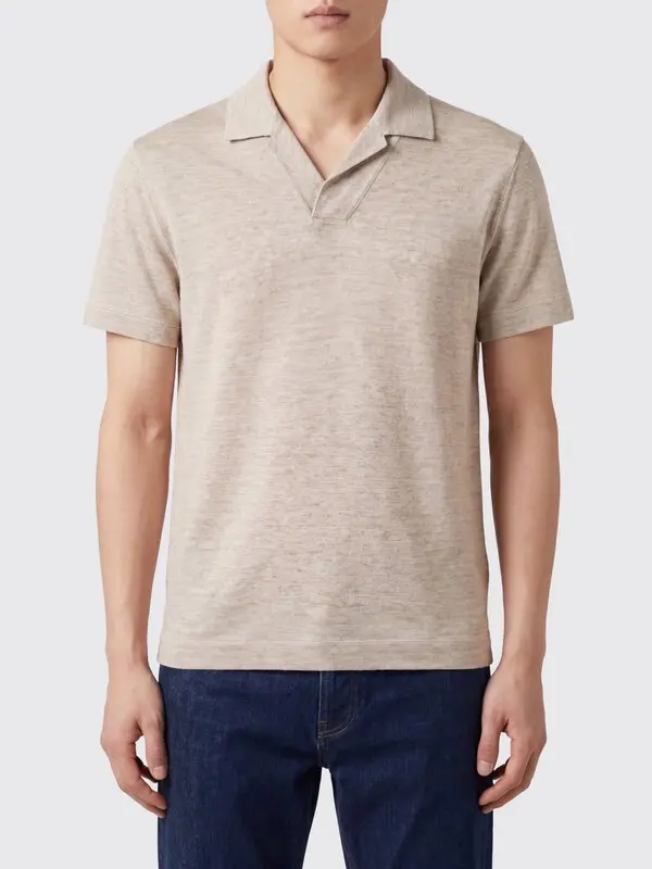 Zegna Polo Shirt Nude