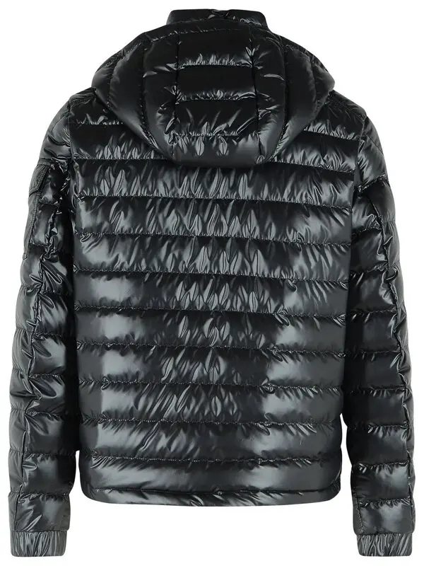 Moncler Lauros' Short Hooded Down Jacket In Polyester