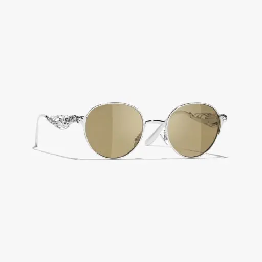 Chanel Pantos Sunglasses - Silver