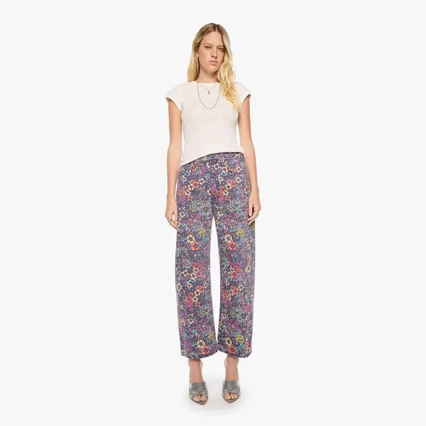 MOTHER The Half-pipe Flood "terraforming Mars" Printed Wide-leg Pants