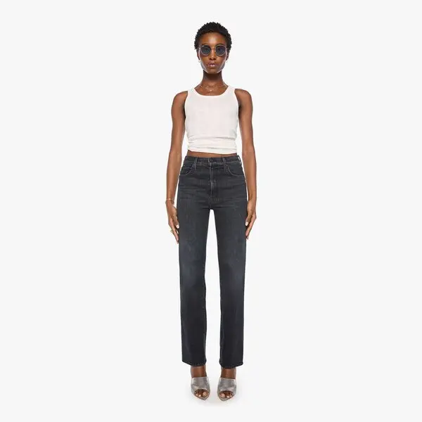 MOTHER The Rambler Zip Sneak Riding Milkyway Jeans