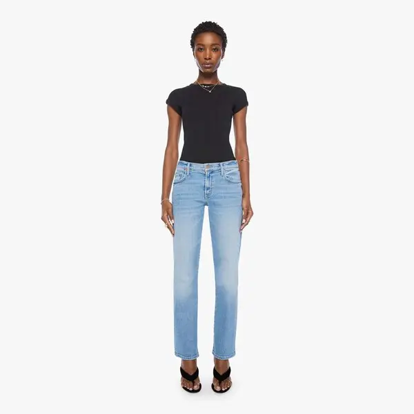 MOTHER The Spin Off Skimp Jeans - Light Blue