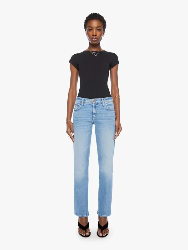 MOTHER The Spin Off Skimp Jeans - Light Blue