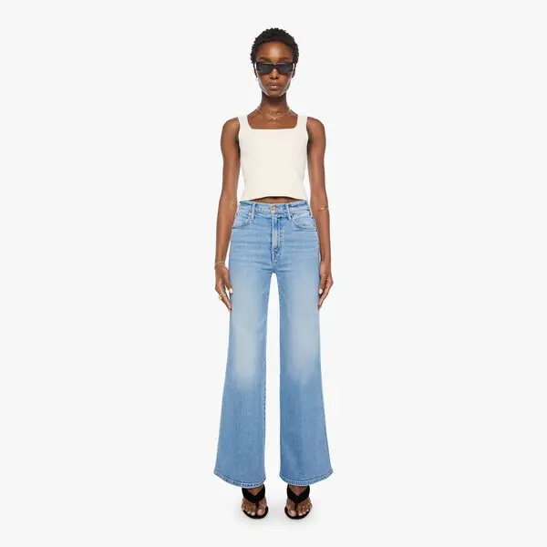MOTHER The Hustler Roller Double Sneak Saddle Up Jeans