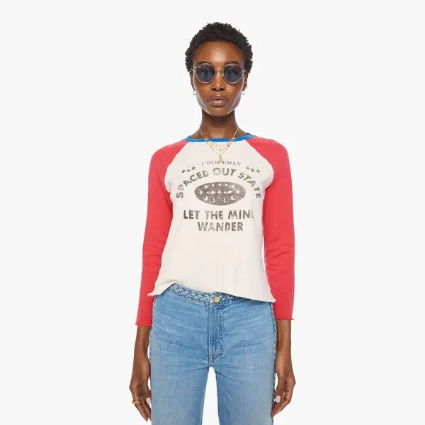 MOTHER The Vintage Sporty Concert Spaced Out T-shirt - Red