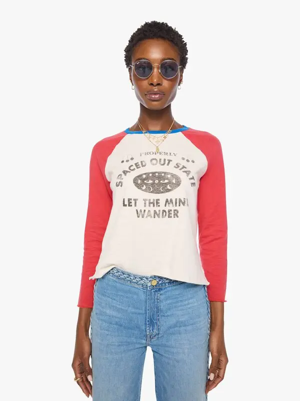 MOTHER The Vintage Sporty Concert Spaced Out T-shirt - Red