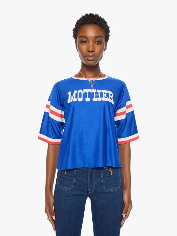 MOTHER The Fast Fred Footballer" Cropped T-shirt - Red