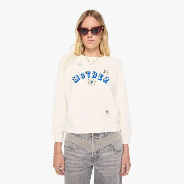 MOTHER The Concert Starry Eyed Sweatshirt - Yellow