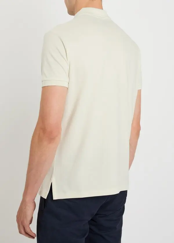 Polo Ralph Lauren Logo-embroidered Piqué Cotton Polo Shirt - Cream