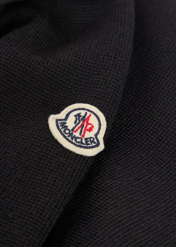Moncler Padded Knit And Nylon Jacket