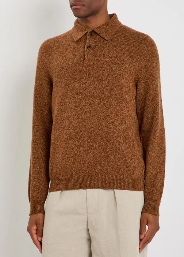 JIL SANDER Wool And Cashmere-blend Polo Jumper