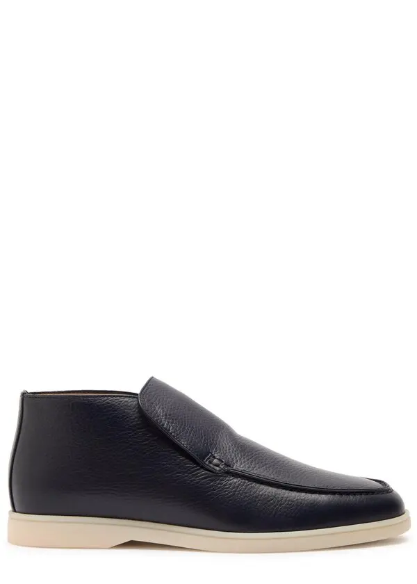 AURELIEN City Grained Leather Loafers