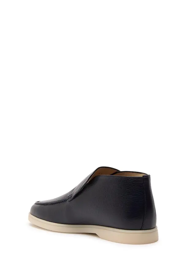 AURELIEN City Grained Leather Loafers