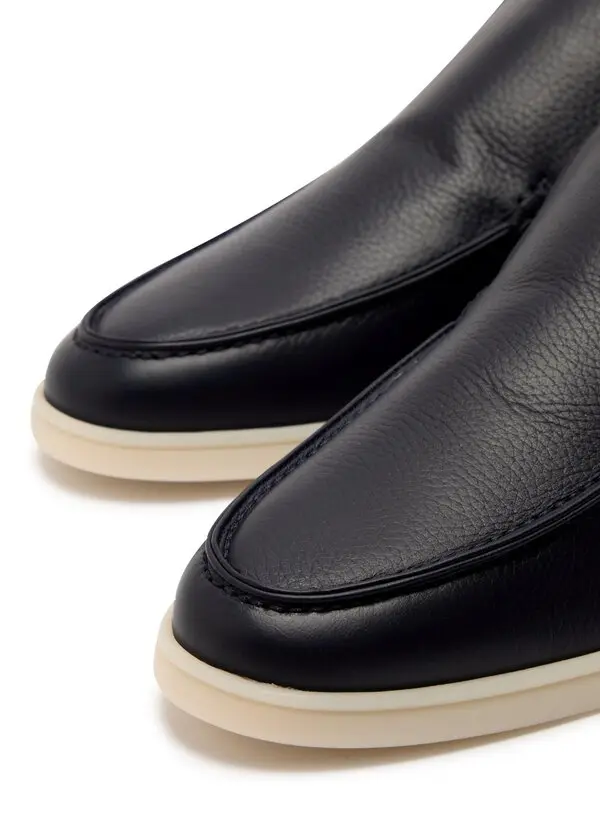AURELIEN City Grained Leather Loafers