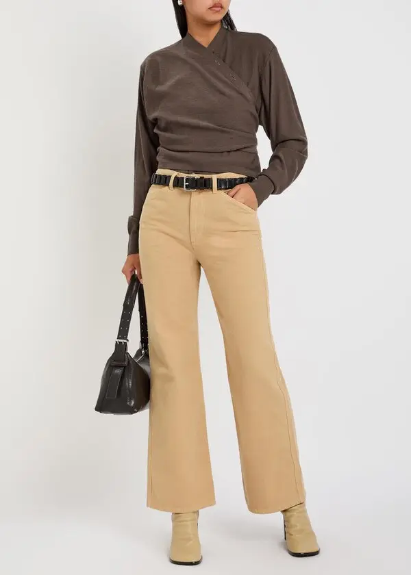 LEMAIRE Trompe L'oeil Wool-blend Cardigan
