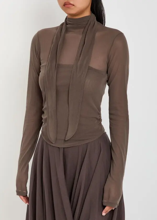 LEMAIRE Ballerina Scarf Mesh Top
