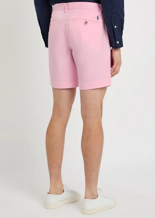 Polo Ralph Lauren Logo Embroidered Stretch-cotton Shorts