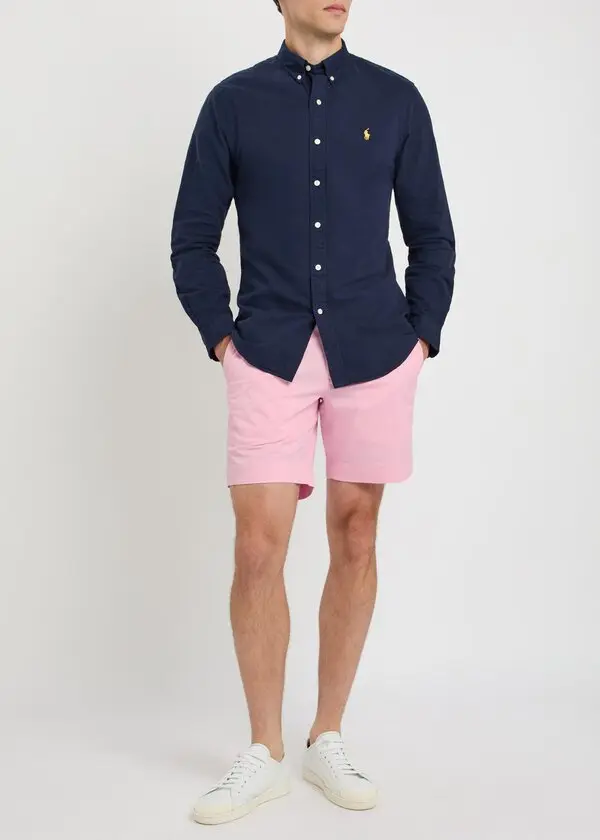 Polo Ralph Lauren Logo Embroidered Stretch-cotton Shorts