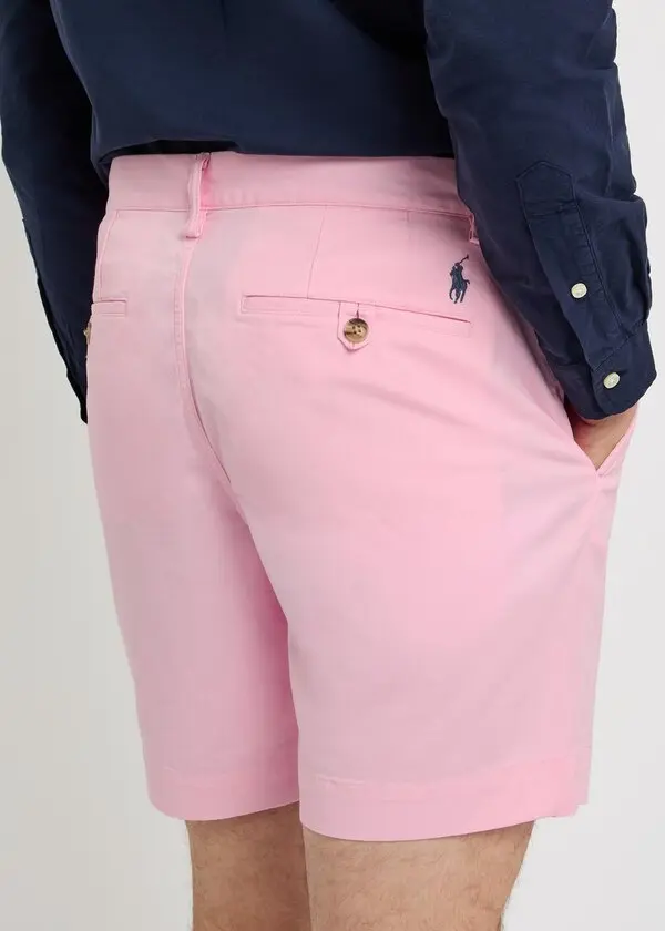 Polo Ralph Lauren Logo Embroidered Stretch-cotton Shorts