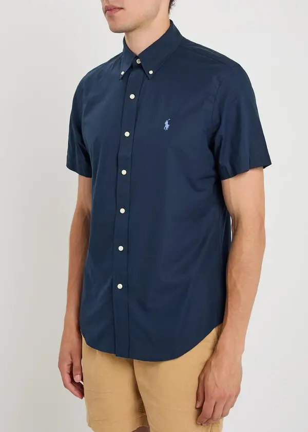 Polo Ralph Lauren Logo-embroidered Stretch-cotton Shirt