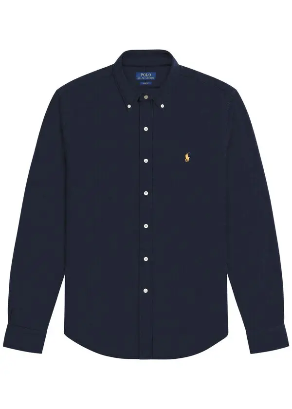 Polo Ralph Lauren Logo-embroidered Cotton Shirt - Navy