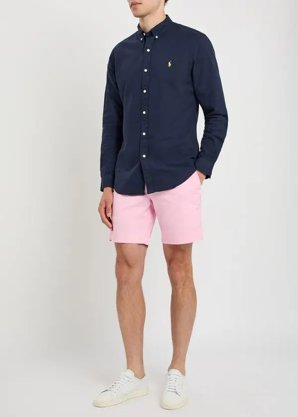 Polo Ralph Lauren Logo-embroidered Cotton Shirt - Navy