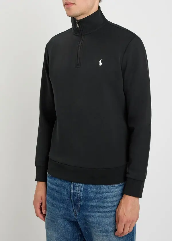 Polo Ralph Lauren Half-zip Cotton-blend Sweatshirt